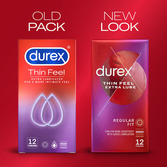 Thin Feel Extra Lube Condoms | Official Durex® UK Store